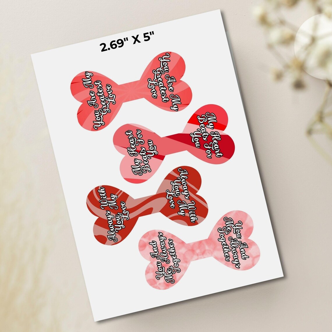 Valentine's Day Lollipop Tags: DIY Canva Template (printable) - Etsy