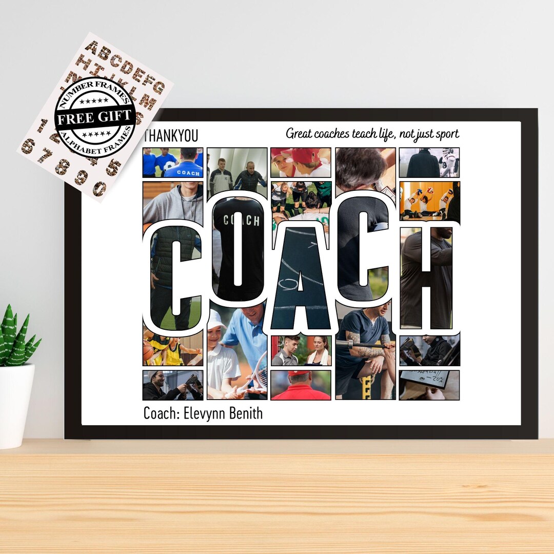 Coach Photo Collage Template: DIY Memory Frame (canva Editable ...