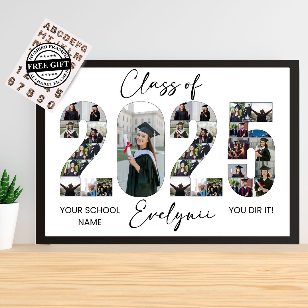 2025 Graduation Photo Collage Template: Senior Celebration (canva ...