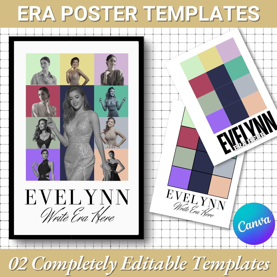 Era Poster Template |editable + Printable Canva Template |custom ...