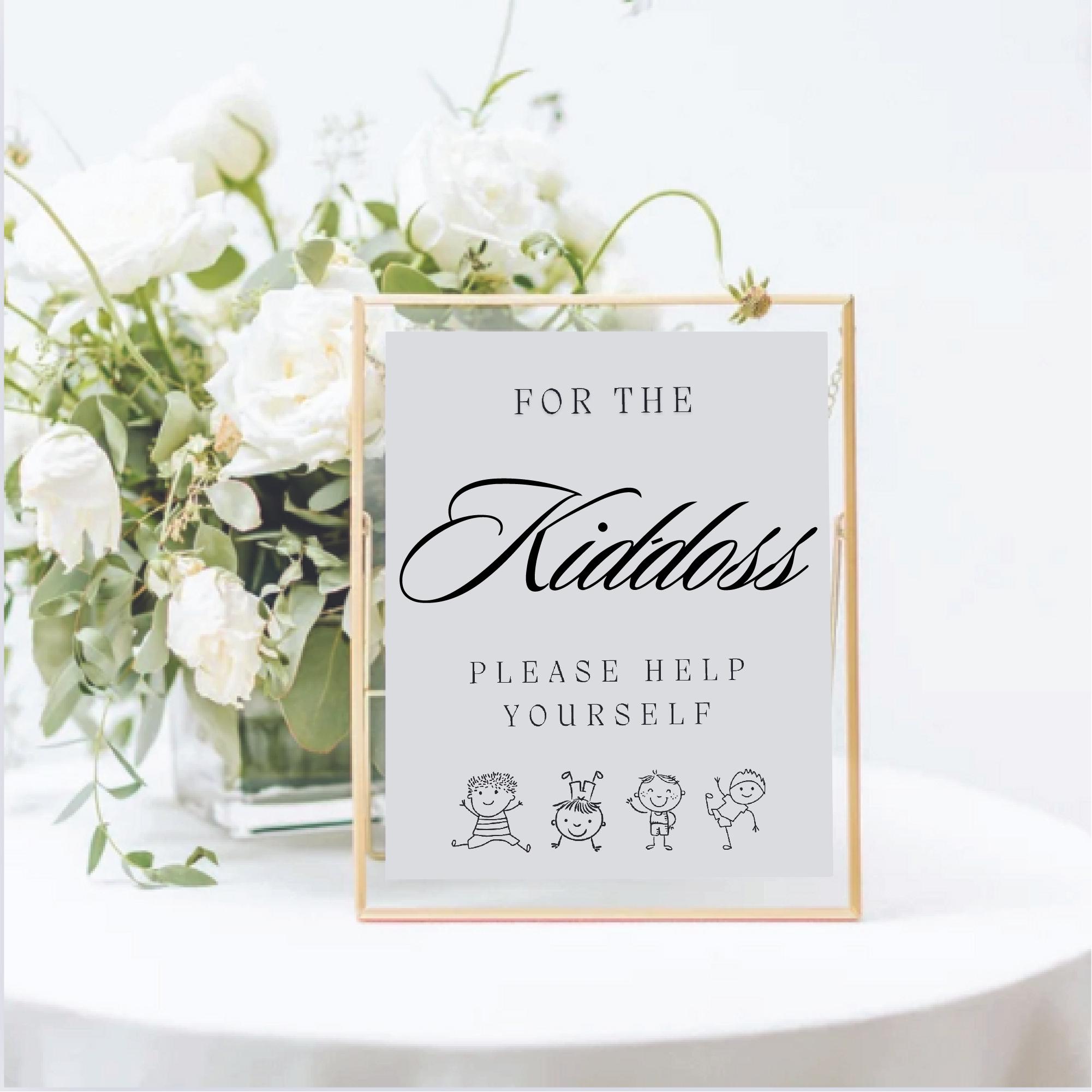 Editable Kids Wedding Activity Sign Template (digital Download) - Etsy