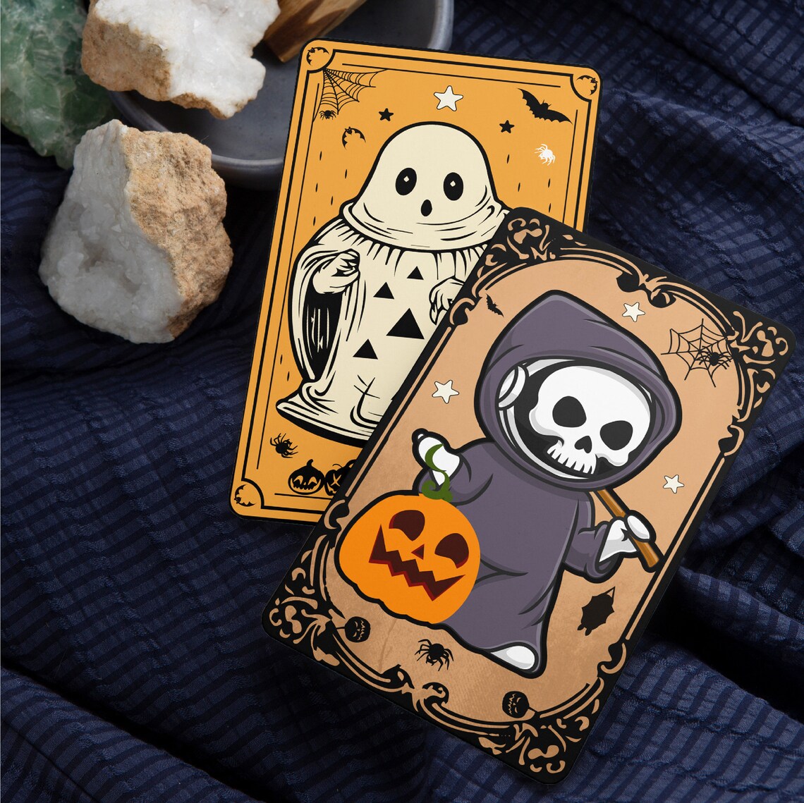 Cute Tarot Card Svg Cute Ghost Svg Cute Ghost Tarot Cards Svg Halloween ...
