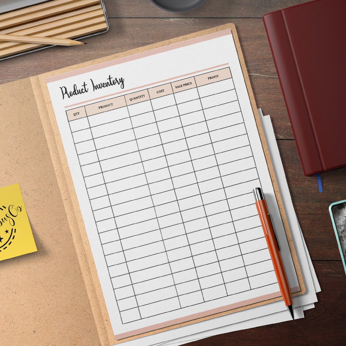 Editable Inventory Tracker Inventory Management Inventory Tracker ...