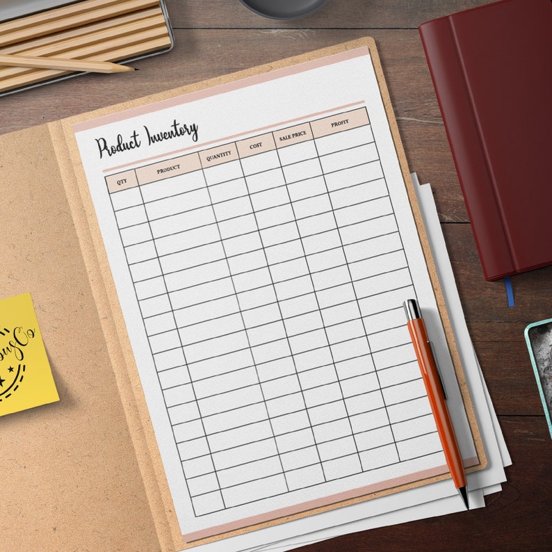 Editable Inventory Tracker Inventory Management Inventory Tracker ...