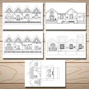 Paper House Printable Bundle | Paper Craft Kit | Printable Arts and ...
