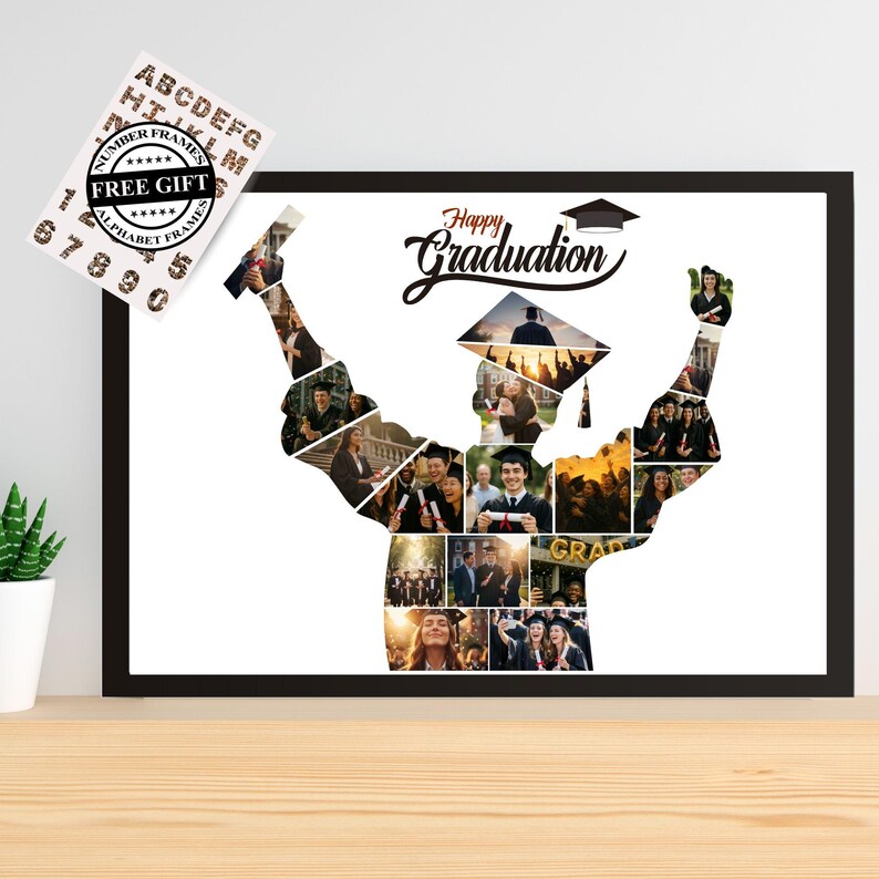 Graduation Photo Collage Template: Senior Memory Keepsake (canva ...