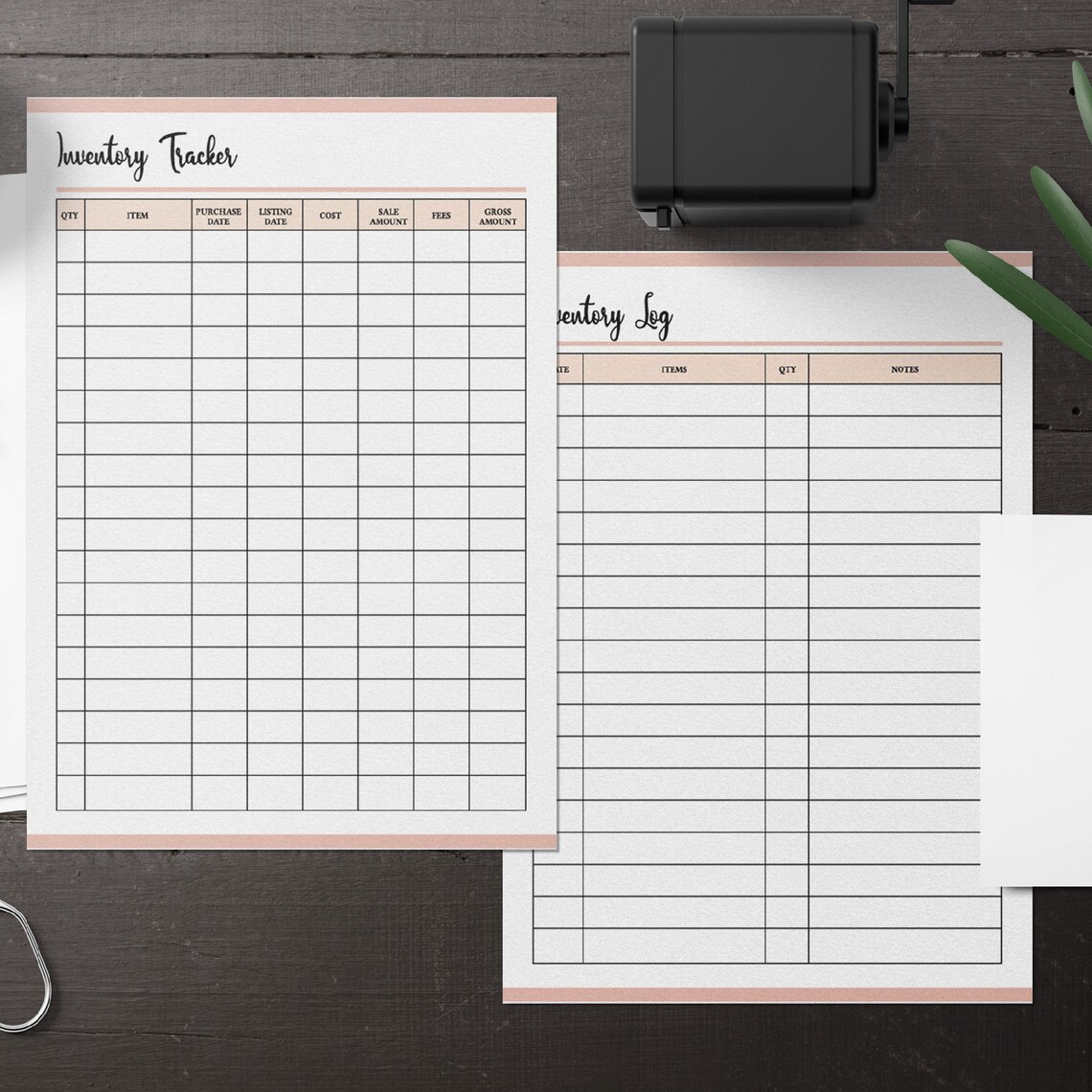 Editable Inventory Tracker Inventory Management Inventory Tracker ...