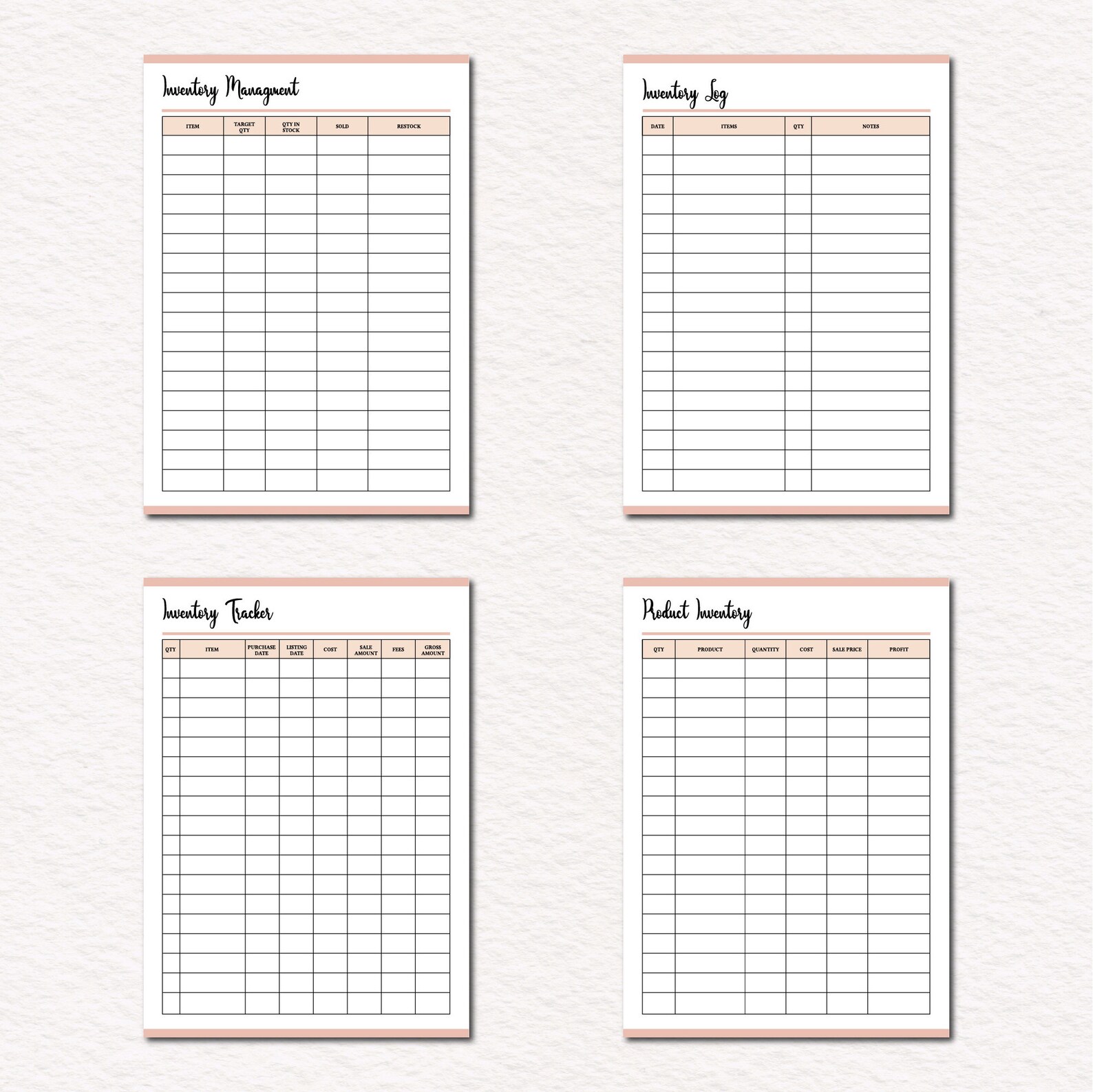 Editable Inventory Tracker Inventory Management Inventory Tracker ...