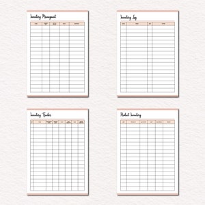 Editable Inventory Tracker: A4/A5 Printable Template (PDF) - Etsy