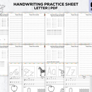 Handwriting Practice | Printable Handwriting Worksheets | Hand Writing ...