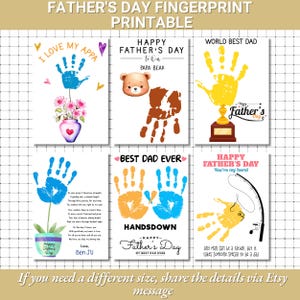 Father's Day Handprint Keepsake Art | Fathers Day Printable Card ...
