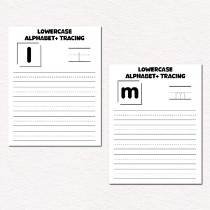 Lowercase Alphabet Tracing Worksheets | Lines Trace Pages Printable ...