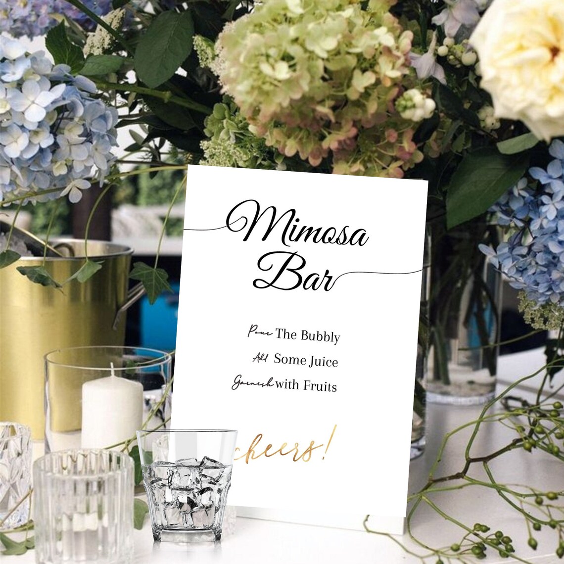Mimosa Bar Sign Mimosa Bar Printable Sign Template Mimosa Juice Tags ...