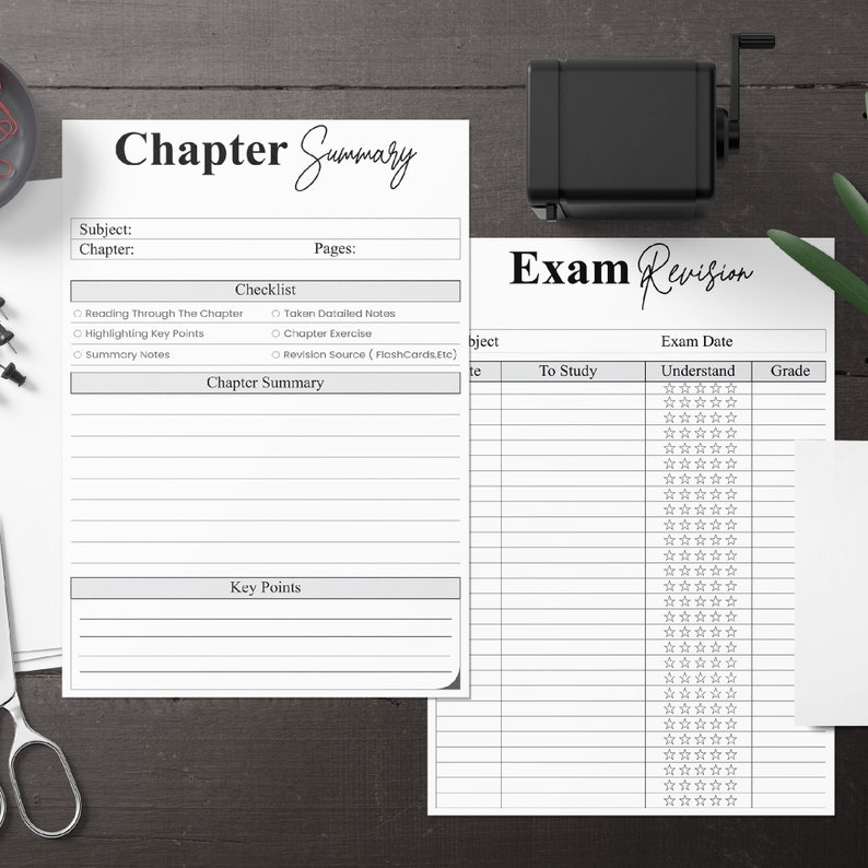 Editable College Planner Bundle Student Planner Printable Study Planner ...