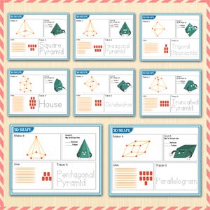 24 Toothpicks 3D Shapes Activity Game for Toddler | Printable Kids ...