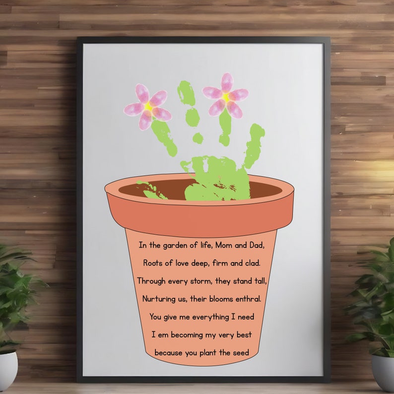 Mother's / Father's Day Plant Printable Mothers Day Handprint Poem ...