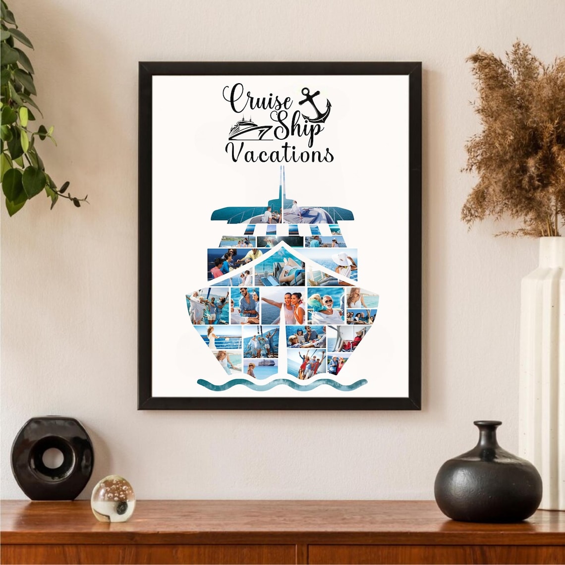 Cruise Ship Photo Collage Template: DIY Vacation Keepsake (canva) - Etsy