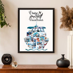 Editable Cruise Ship Photo Collage Canva Template |custom Cruise Trip ...