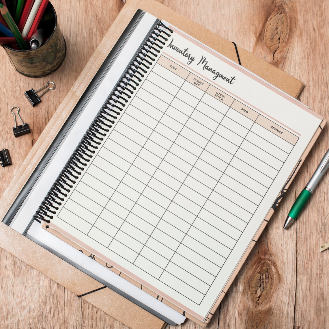 Editable Inventory Tracker Inventory Management Inventory Tracker ...