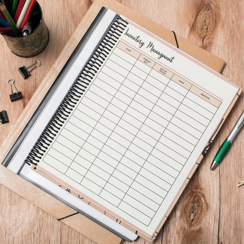 Editable Inventory Tracker Inventory Management Inventory Tracker ...