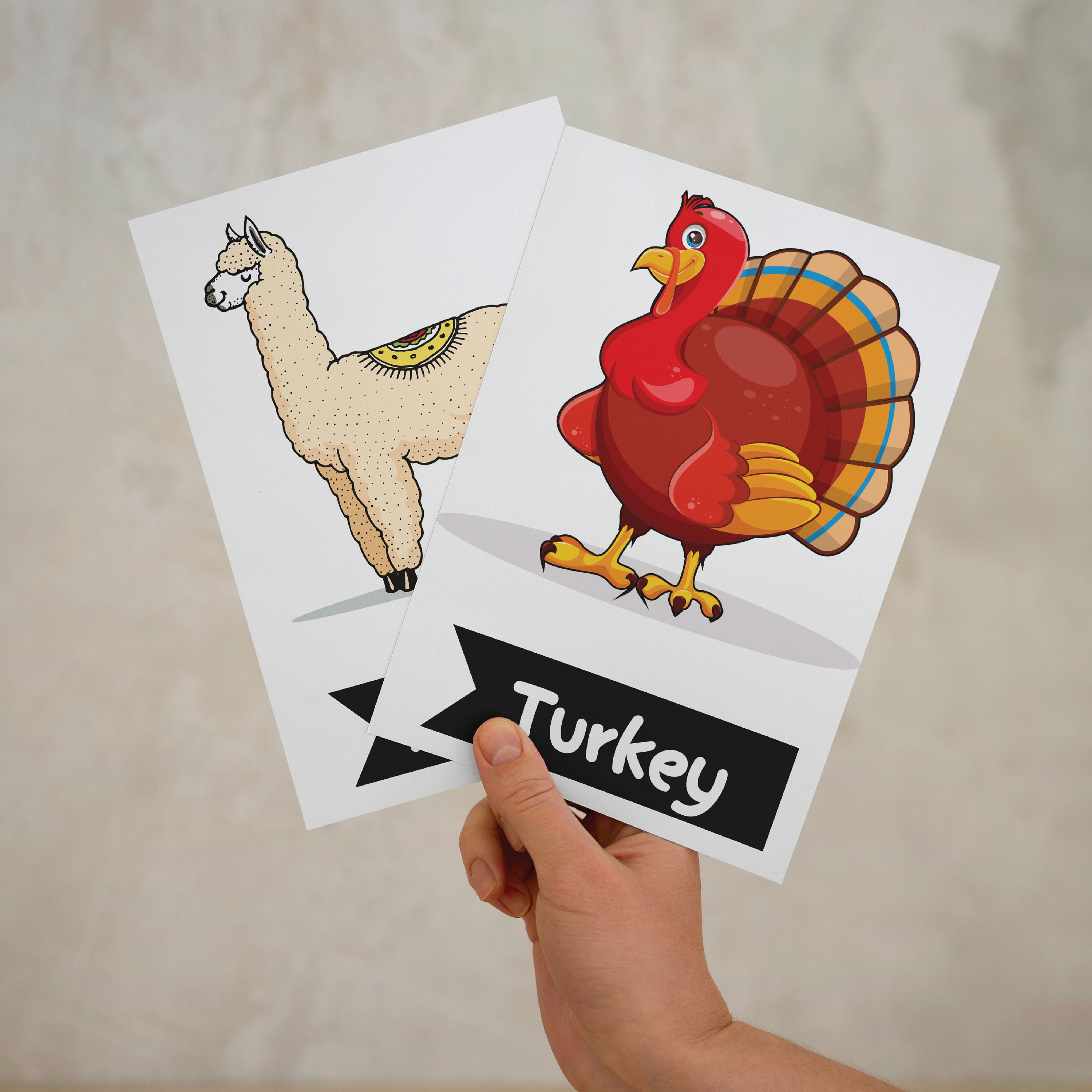 Farm Animals Cards Bundle 40 Editable Montessori Cards Farm Animals ...