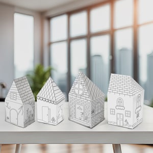 Paper House Printable Bundle | Paper Craft Kit | Printable Arts and ...