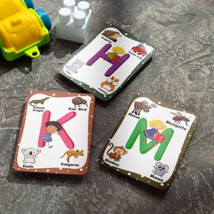 Cute Printable Flashcards Pack | Flashcards for Kids | Alphabet ...