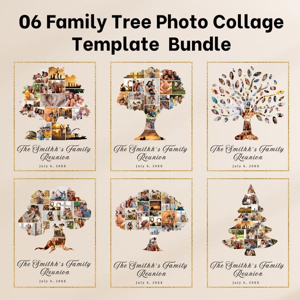Family Tree Collage - Etsy