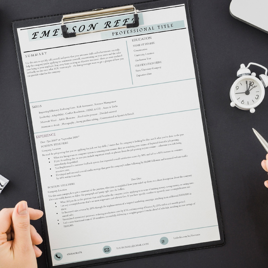 Ats Resume Template Ats Friendly Resume Ats Resume Ats - Etsy