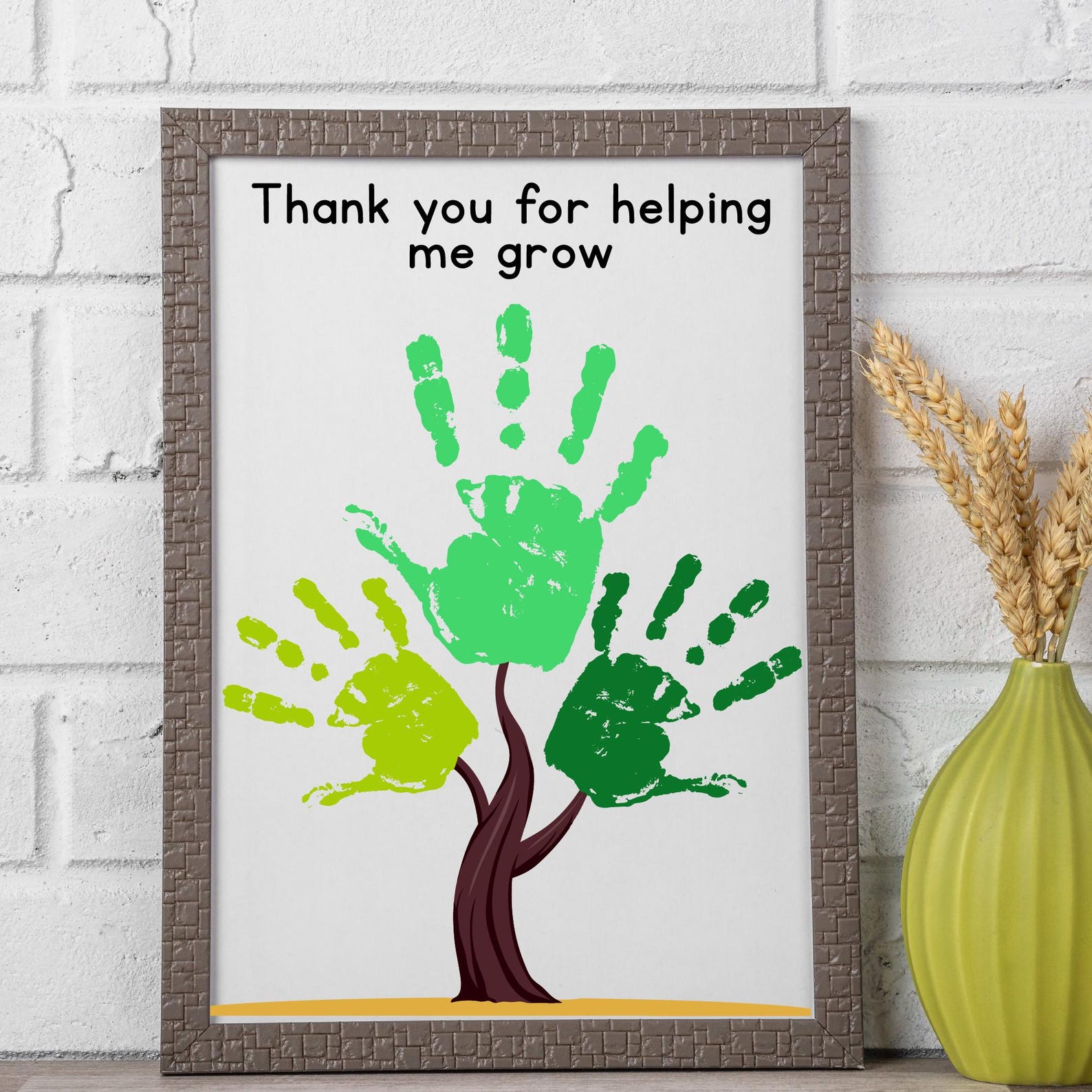 Teacher Appreciation Handprint Gift Gift Handprint Children Printable ...