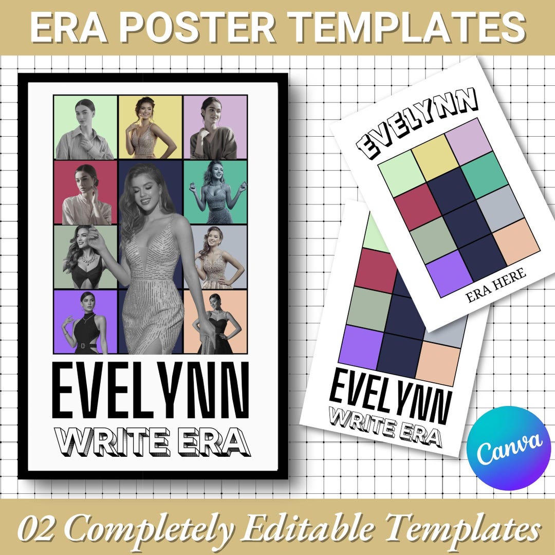 Era Poster Template |editable + Printable Canva Template |custom ...