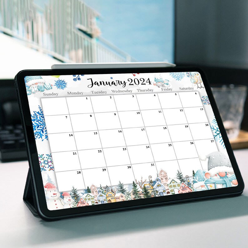 Editable January 2024 Calendar Printable Wall Calendar 2024 Fillable ...