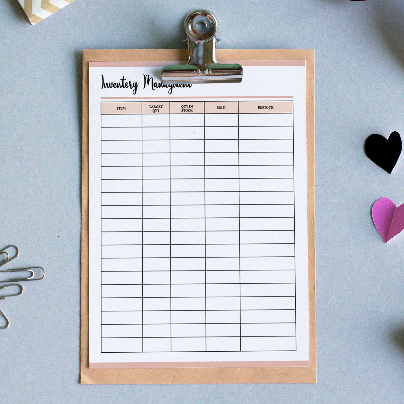 Editable Inventory Tracker Inventory Management Inventory Tracker ...