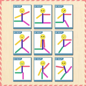 Popsicle Sticks Stickman Activity Game for Toddlers | Montessori ...