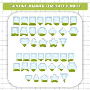 Printable Banner Template Bundle: Editable Canva Frames (digital ...