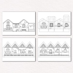 Paper House Printable Bundle | Paper Craft Kit | Printable Arts and ...