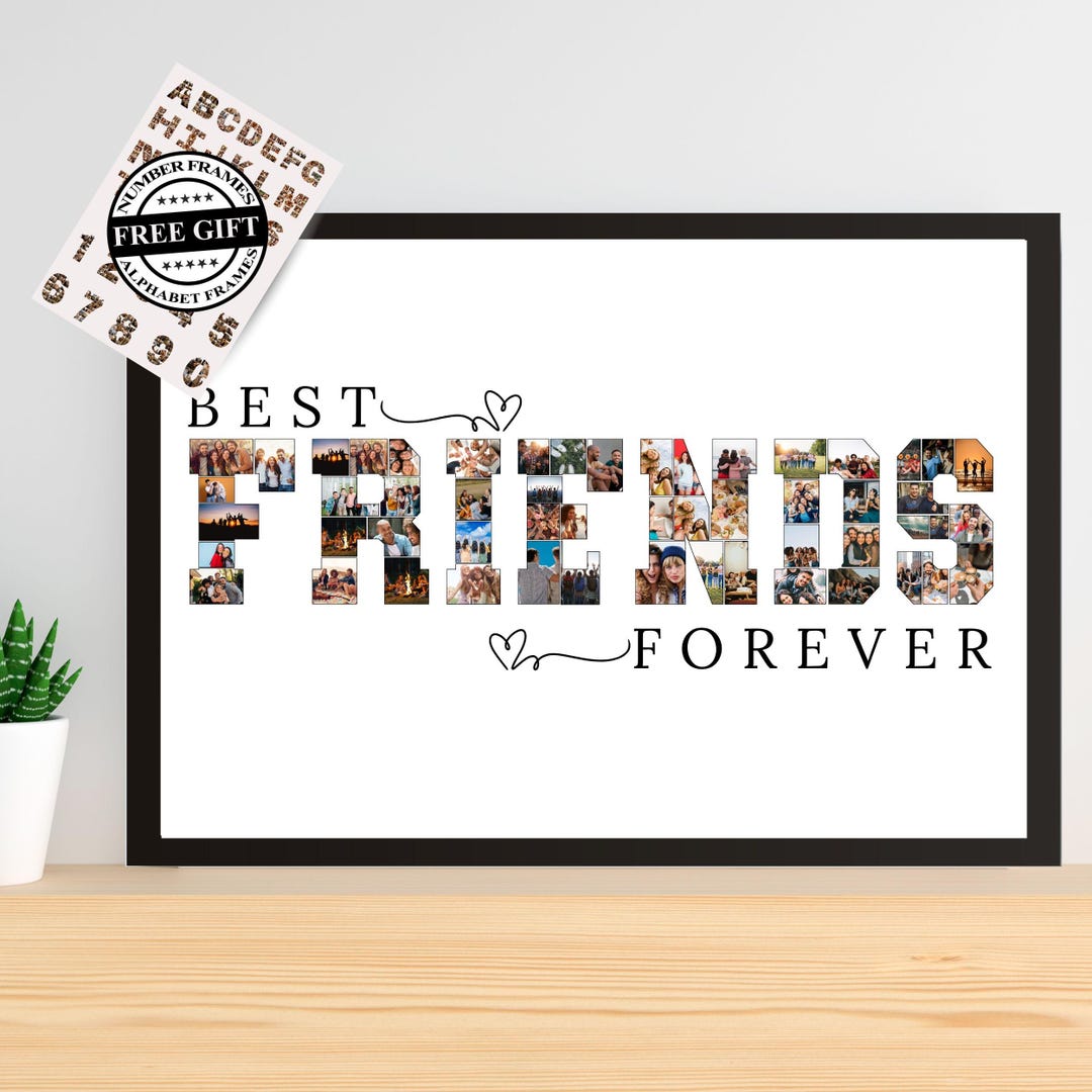Best Friend Photo Collage Template |editable + Printable Canva Template ...