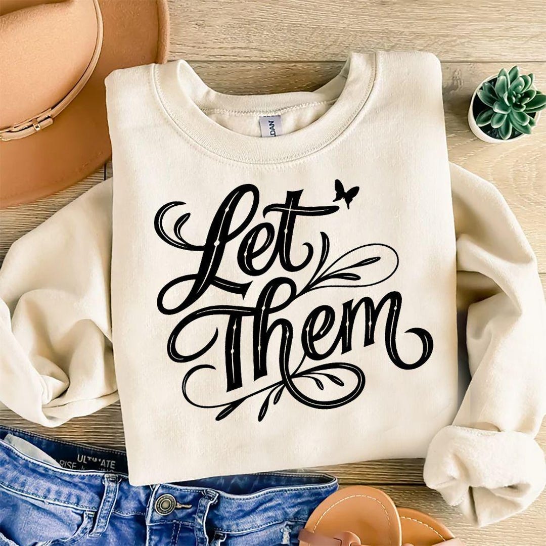 Let Them PNG trendy Aesthetic Png let Them Sublimation Design Png ...
