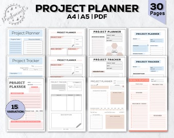 Project Planner Printable, Productivity Planner, Task Tracker, College ...