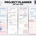 Project Planner Printable: Productivity & Task Tracker (A4, A5, US ...