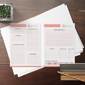 Project Planner Printable | Productivity Planner | Task Tracker ...