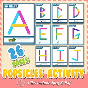 Popsicle Sticks Alphabets Activity Game for Toddlers |montessori ...
