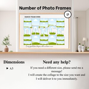 Dance Photo Collage Template: DIY Dancing Frame (canva Editable ...