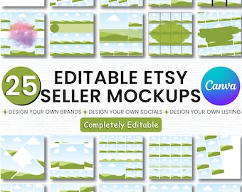 Canva Clipart Mockup Templates for Etsy Sellers - Create Stunning ...