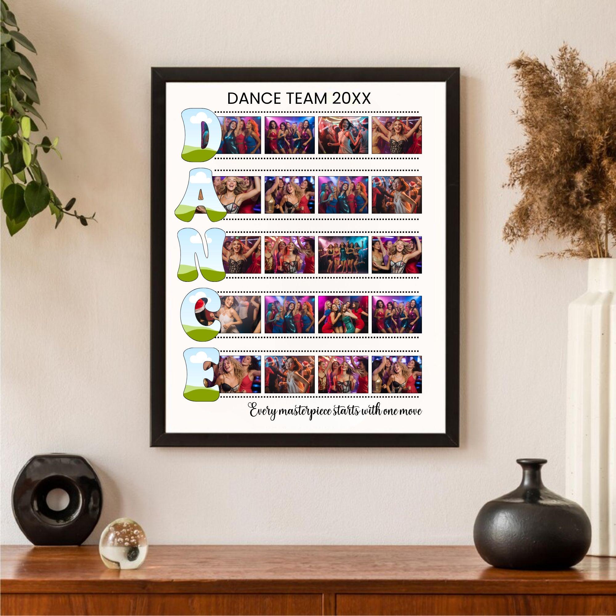 Dance Photo Collage Canva Template | DIY Memory Keepsake - Etsy