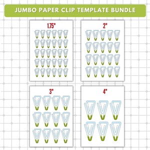 Jumbo Paper Clip Template: Editable Canva Design (digital Download) - Etsy