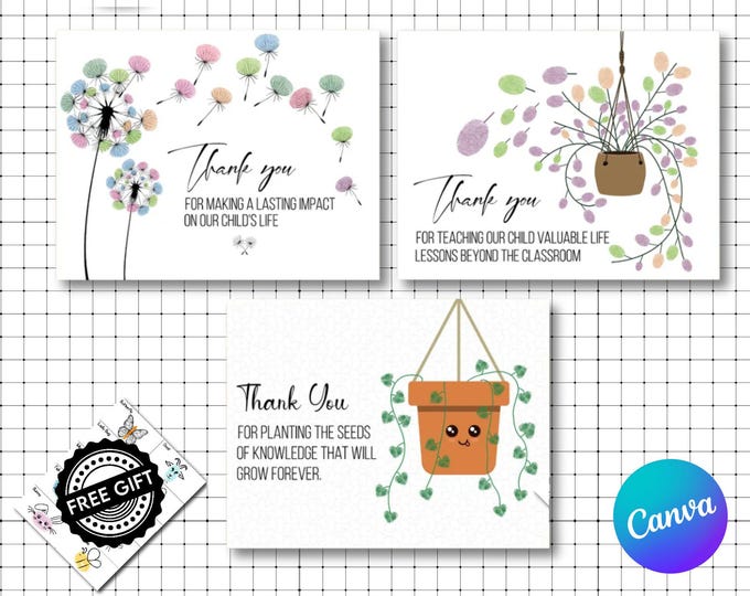 Custom Teacher Appreciation Gift, Editable Printable Teacher Gift End ...