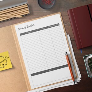 Editable Academic Planner Bundle: College Student Study Project (PDF ...