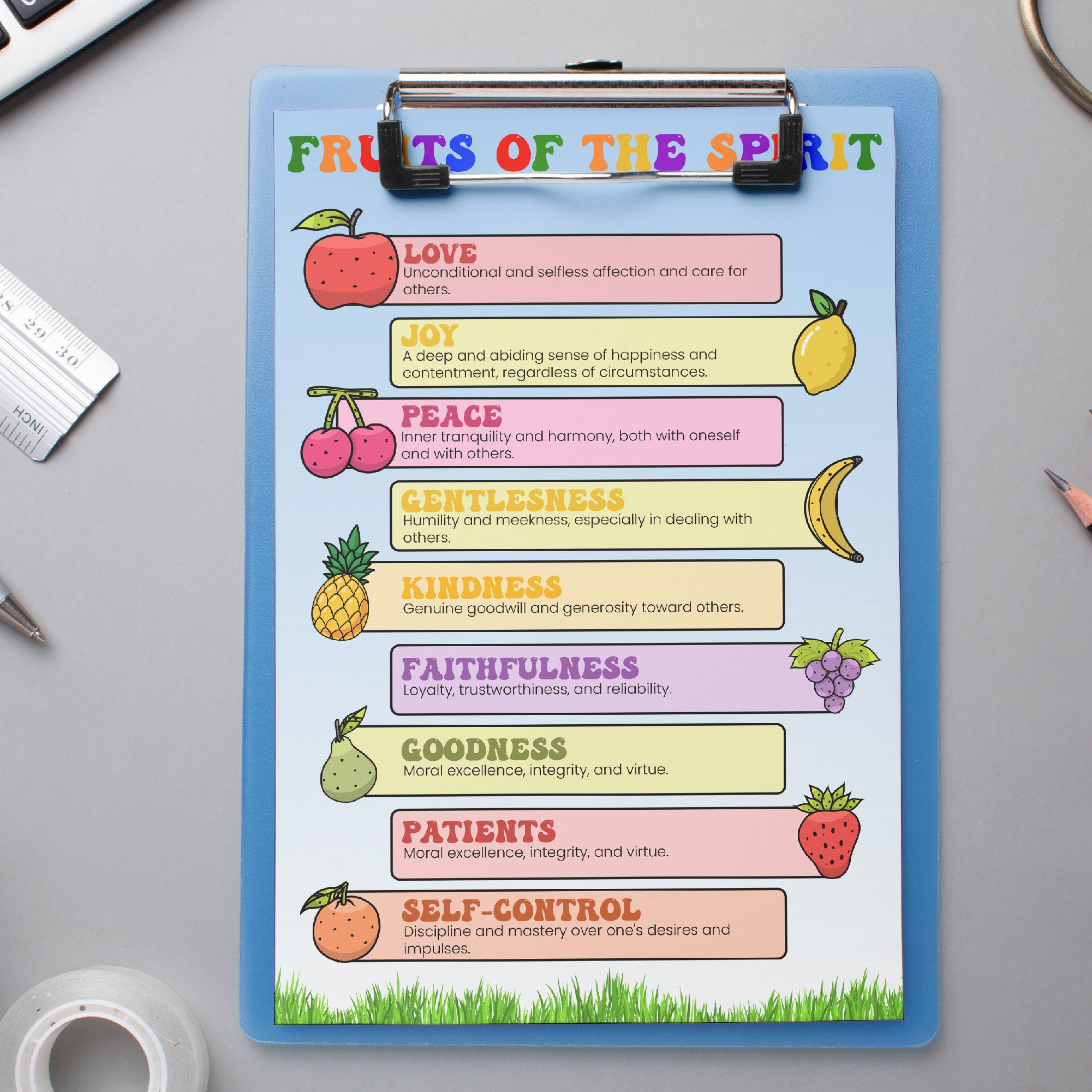 Fruit of the Spirit the Fruit of the Spirit Prints Preschool Printable ...