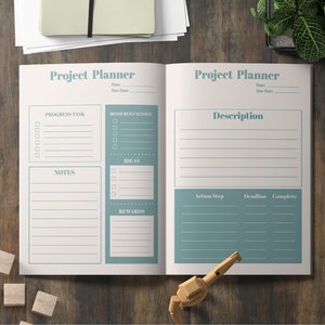 Project Planner Printable | Productivity Planner | Task Tracker ...